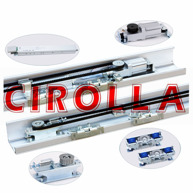 DC 24 Volt Automatic Sliding Heavy Duty Door Operator for 300kg Double Leaf